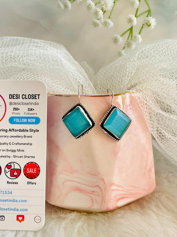 Neel Blue Stone Thread Diamonds – Desi Closet