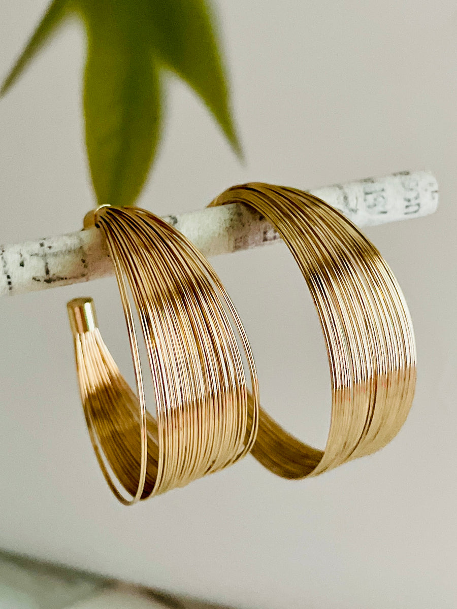 Multi String Beauty Hoops – Desi Closet