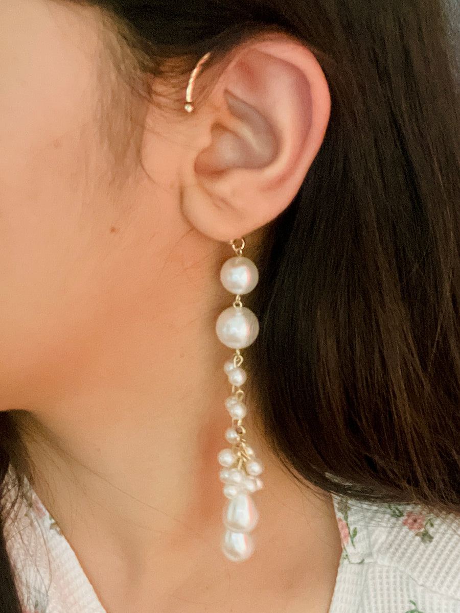 Bold Ear Pearl Cuffs – Desi Closet