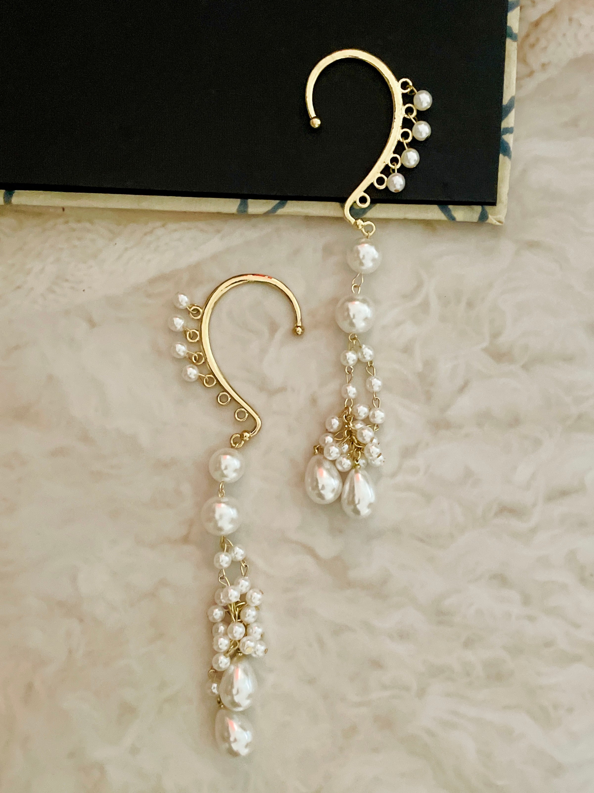 Bold Ear Pearl Cuffs – Desi Closet