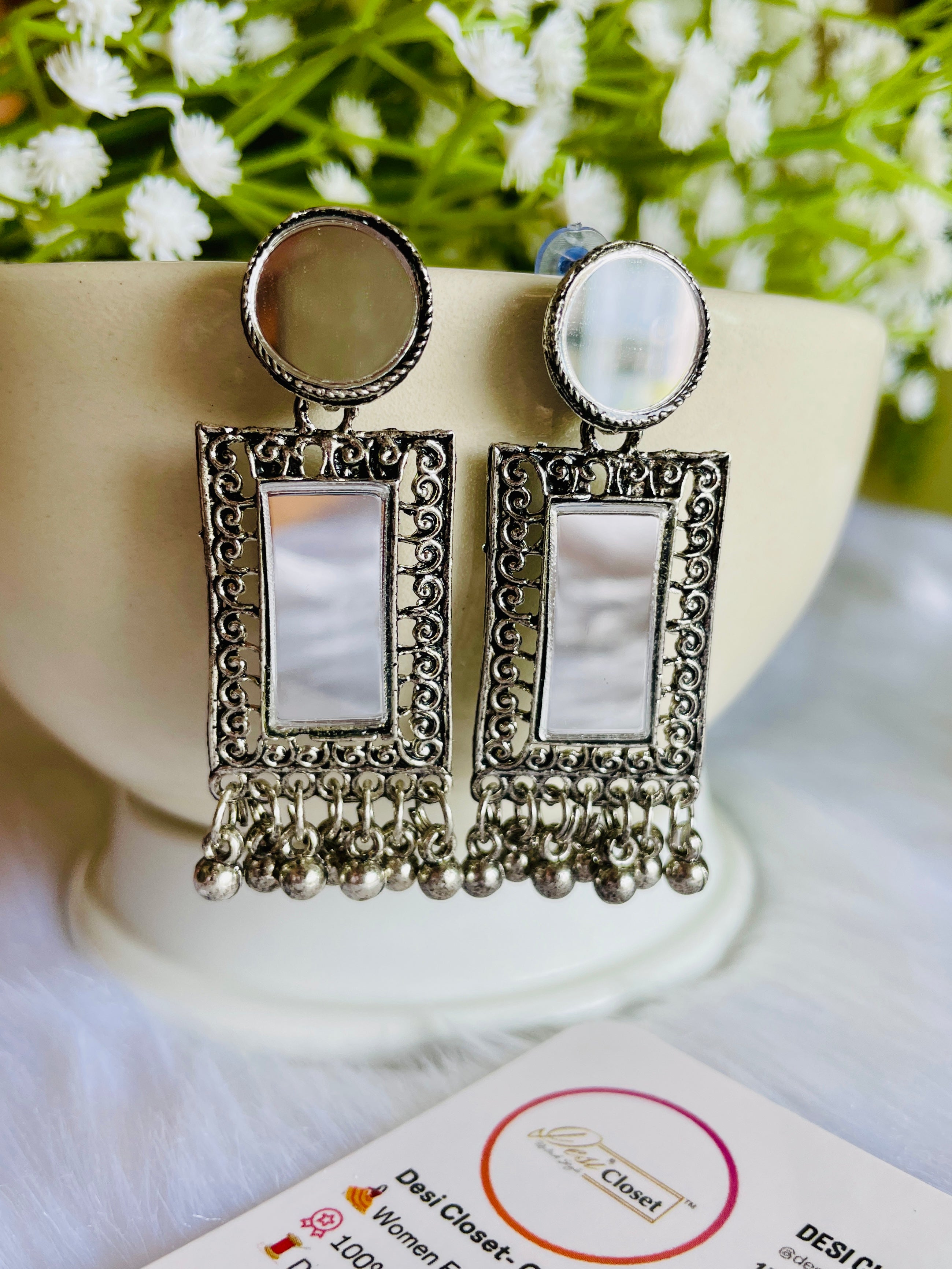 Rectangle Mirror Drops – Desi Closet